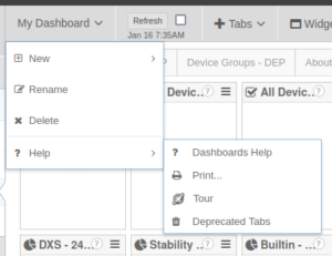 Deprecated Tabs | Exoprise Knowledge Base