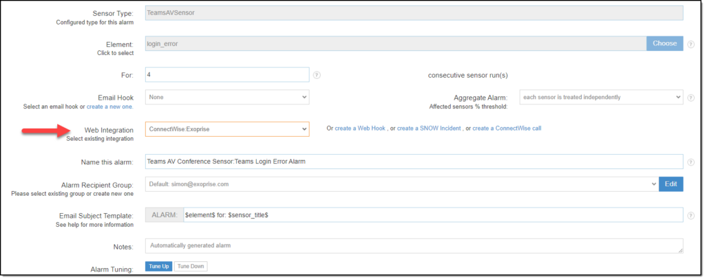 ConnectWise PSA Integration | Exoprise Knowledge Base